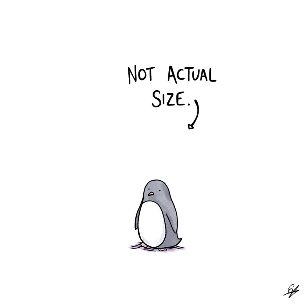 Not Actual Size - Penguin – Tea Ink