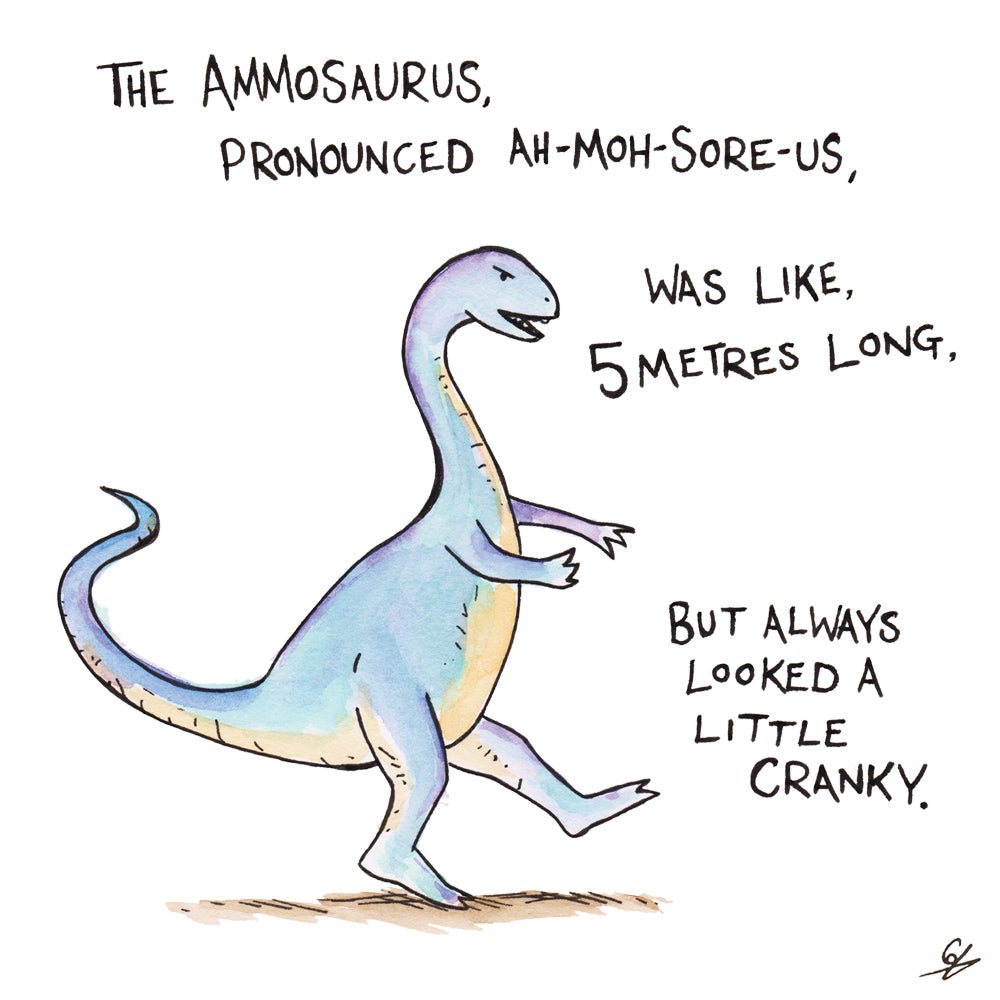 Cranky Ammosaurus – Tea Ink