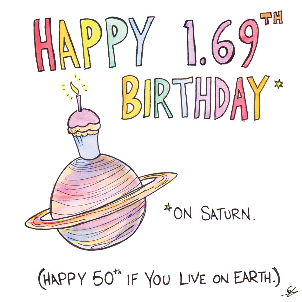 50th Birthday Saturn – Tea Ink