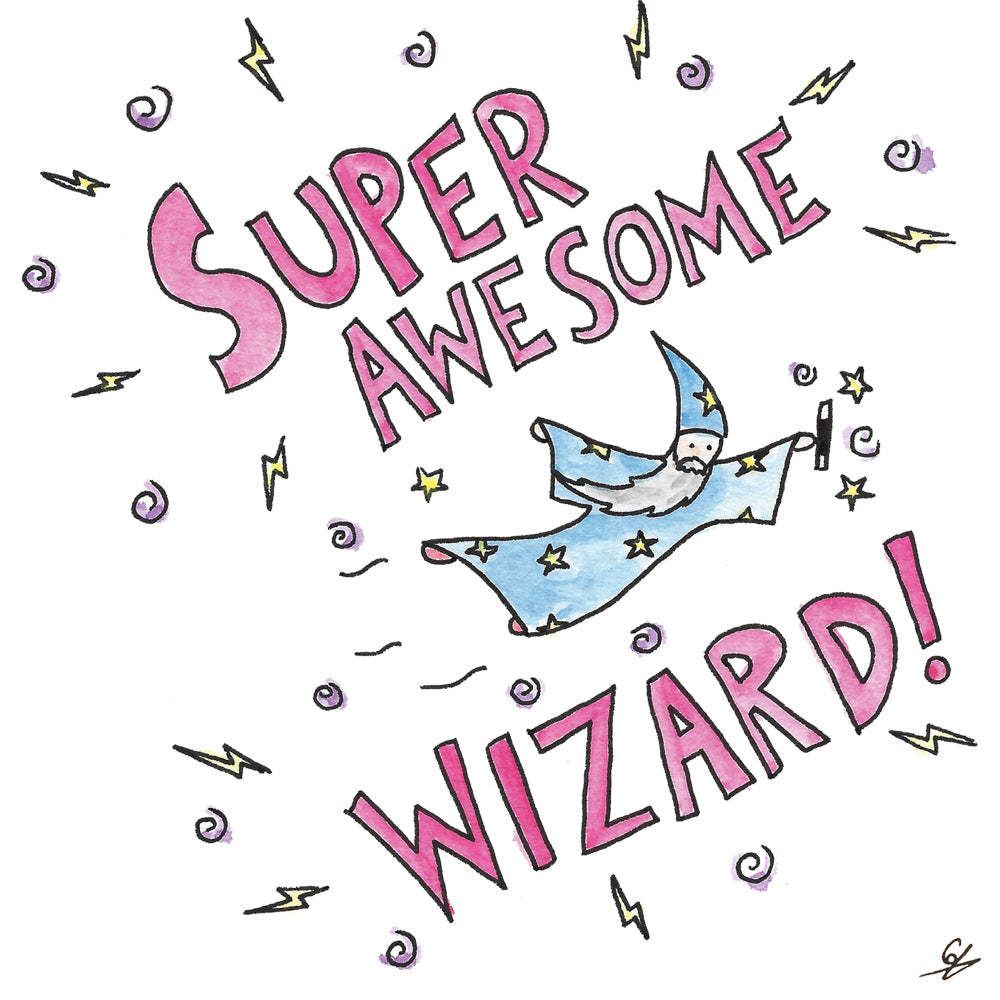 Super Awesome Wizard! – Tea Ink